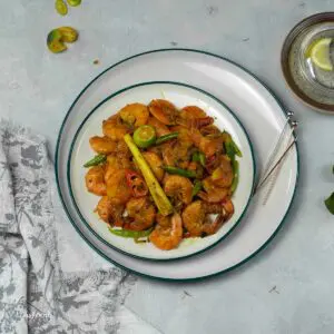 Udang Goreng Kunyit (Stir-Fried Prawns with Turmeric)