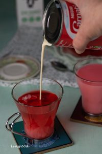 Sirap Bandung (Rose Syrup with Milk, aka Rose Milk)
