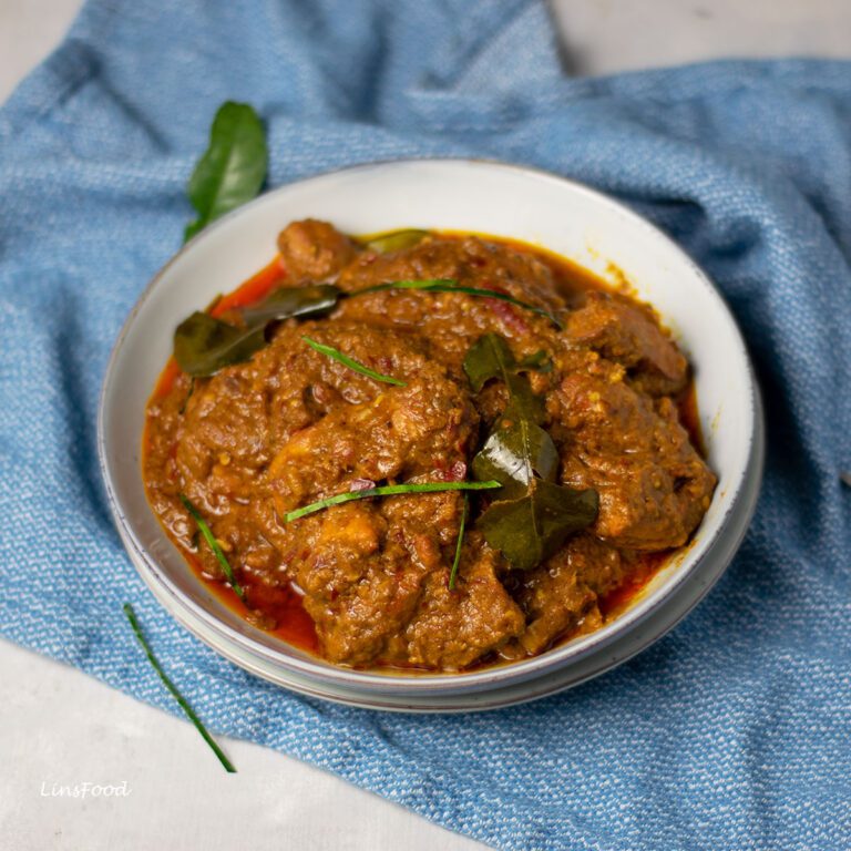 Chicken Rendang Recipe (Resepi Rendang Ayam)