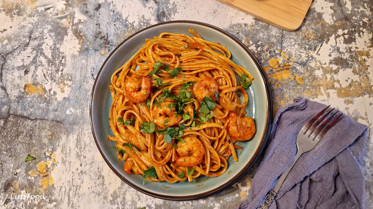 Sambal Prawn Pasta (Easy 25-Minute Fusion Recipe)