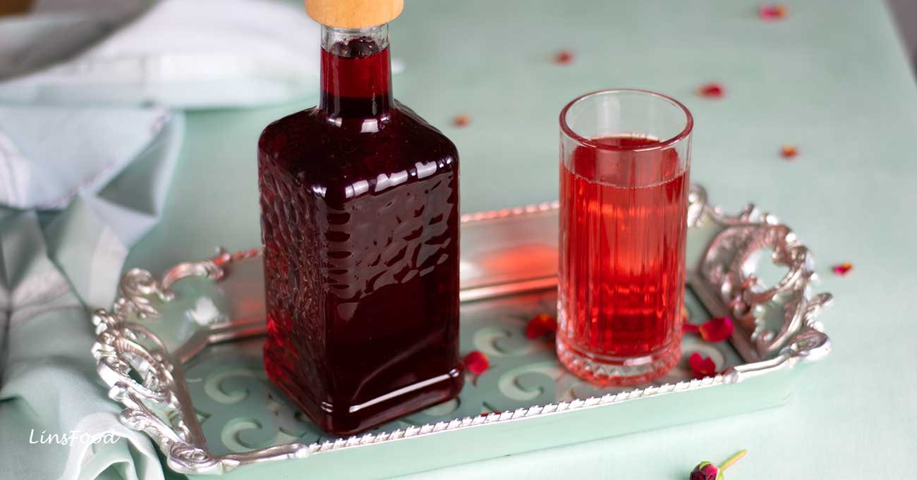 Easy Rose Syrup with 4 Ingredients